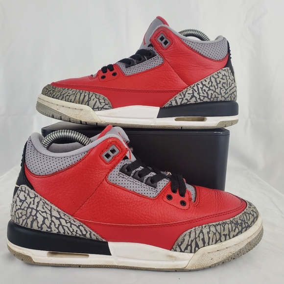 Jordan | Shoes | 29 Nike Air Jordan 3 Se Gs Retro Red Cement Unite Size ...
